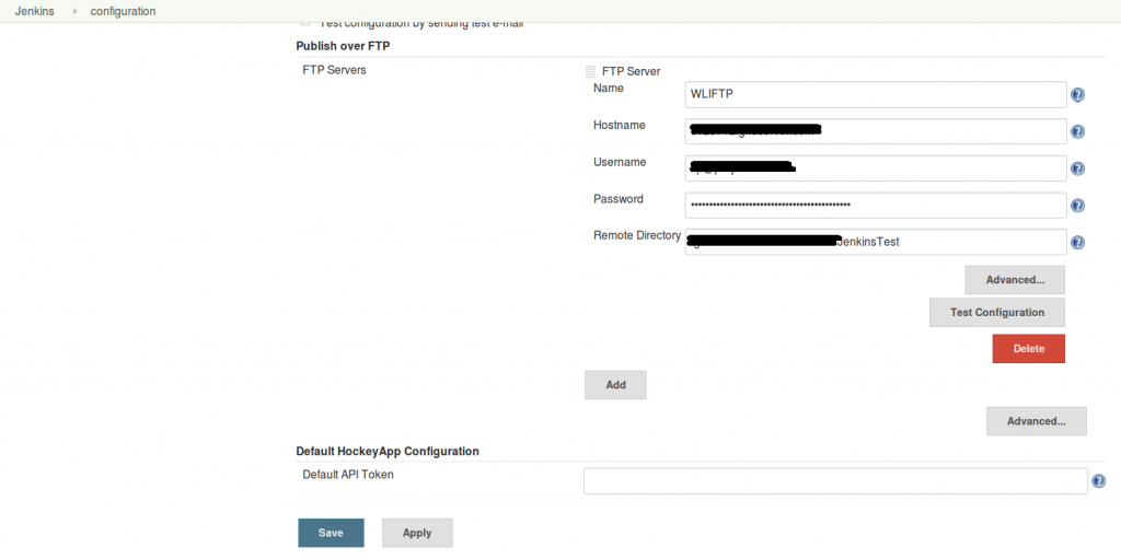 Upload Build Over FTP Using Jenkins Server