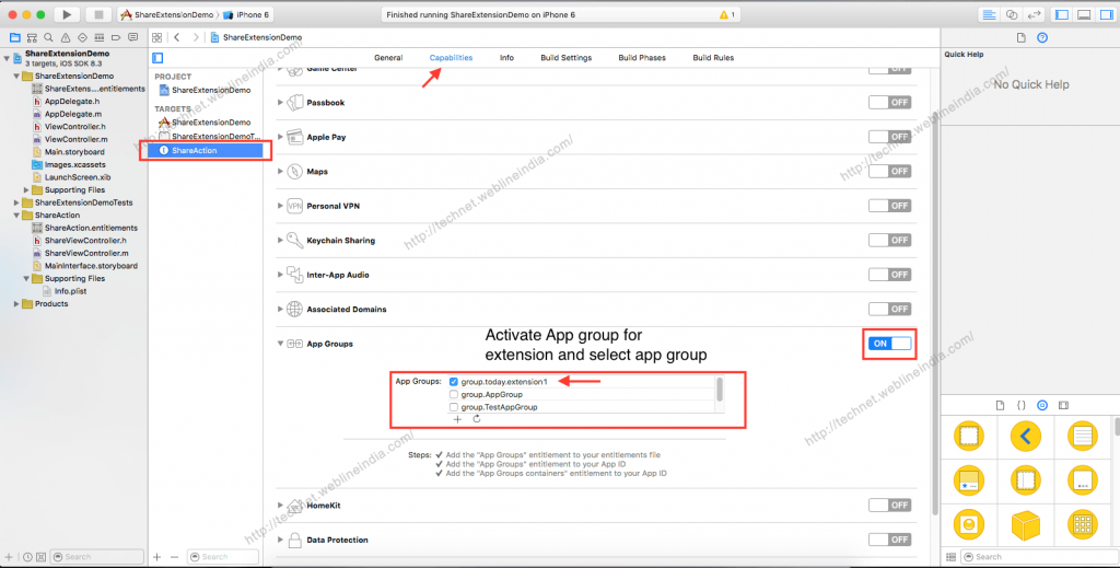 Share Ios Application Extension Overview With Example