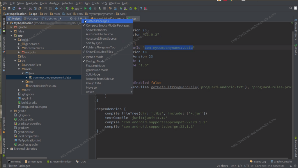 How to Change the Package Name in Android Studio